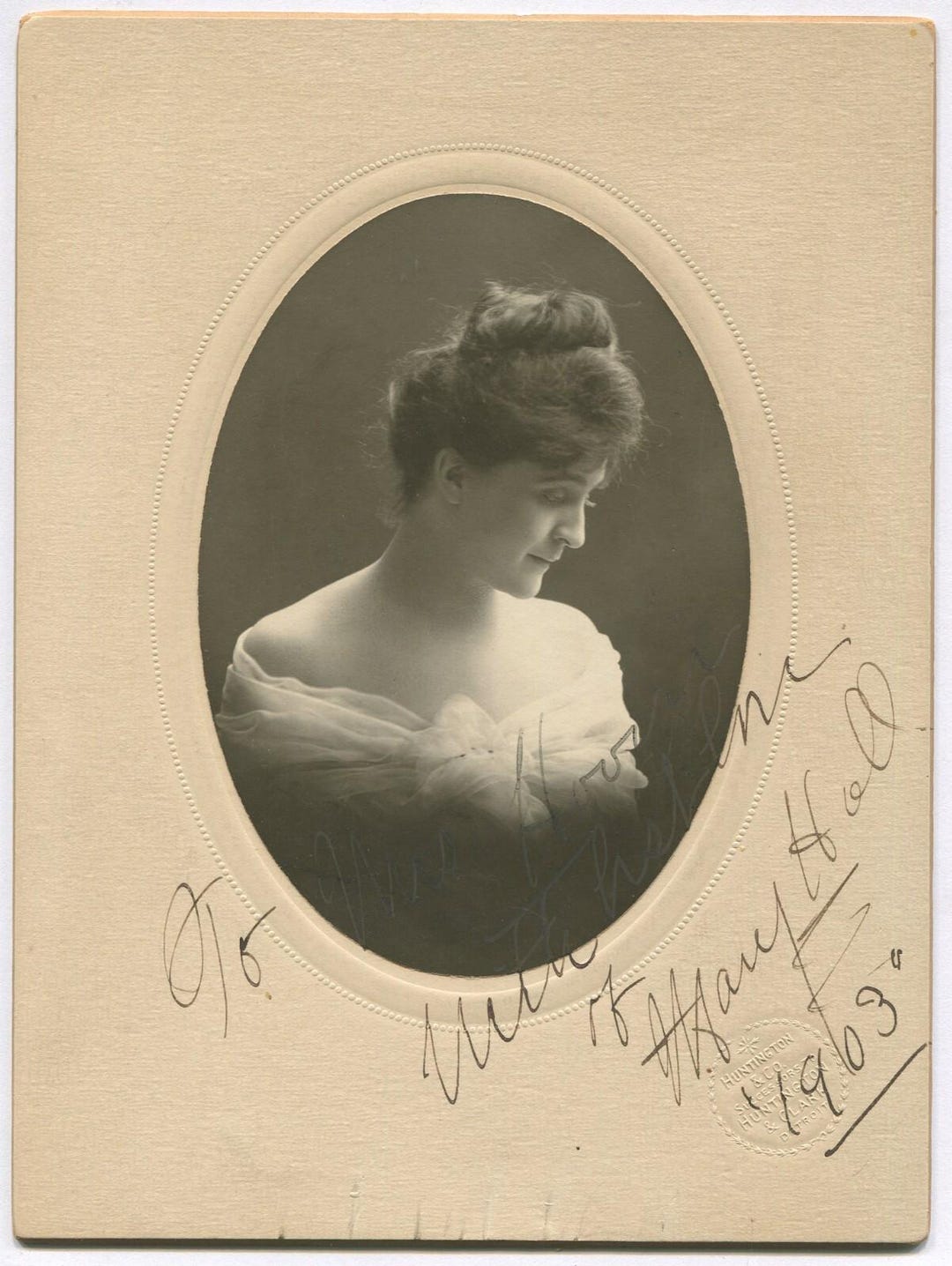 Vintage Mary Hall Signed Photo – 1903 Actress Memorabilia - Etsy