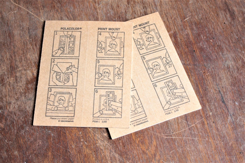 Polacolor Polaroid Photo Backing Paper Mount for Framing or Display 5 ...