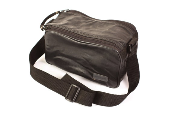 Quantaray Black Leather Double Zip Camera Bag - Etsy