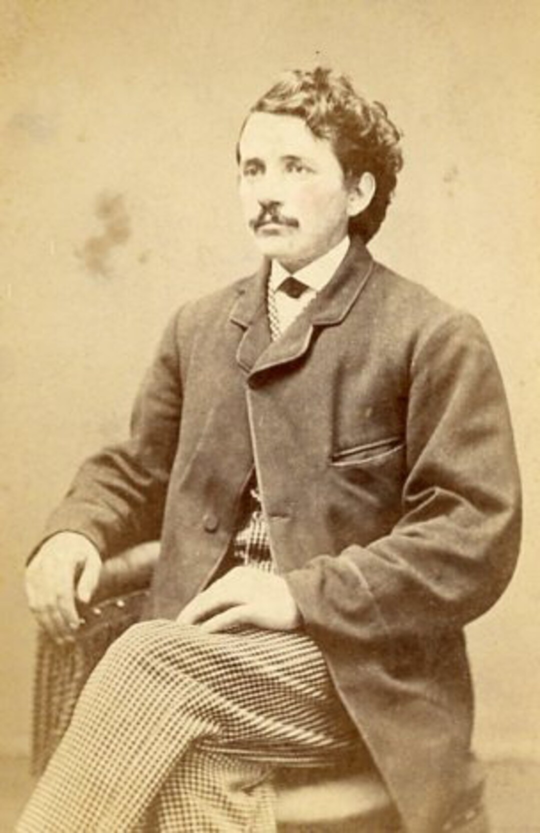 Portrait of Stylish Baby Faced Man -- CDV - Etsy