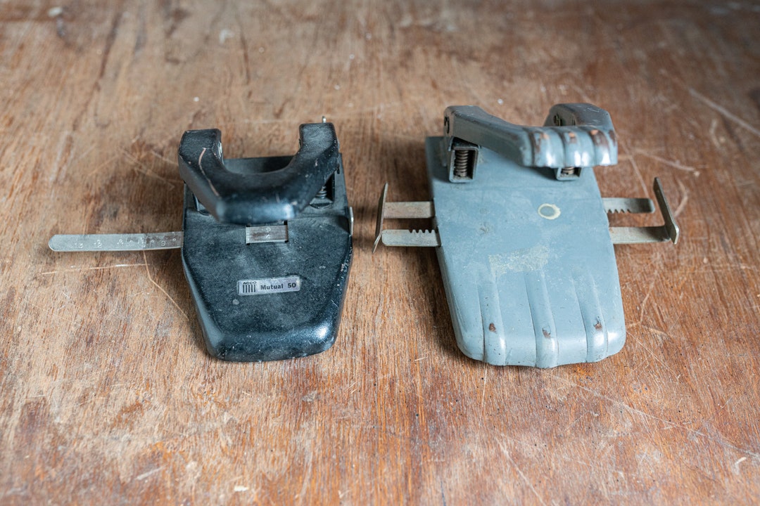Paper 2 Hole Punch - Mutual 50 and 200 - Set of 2 - Etsy