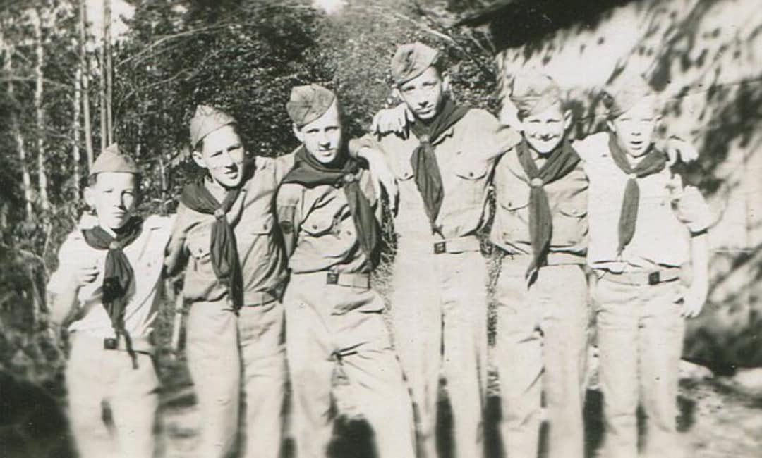 Vintage Boy Scouts Camp 4-photo Set -- 1950s Silver Prints, Group ...