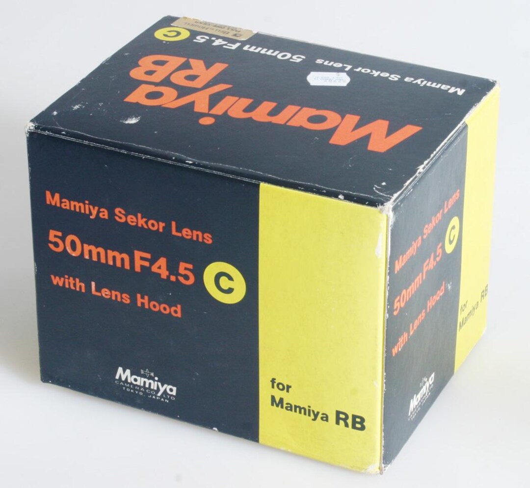 Vintage Mamiya Rb 50mm F/4.5 Lens Box - Box Only W/ Styrofoam Mold ...