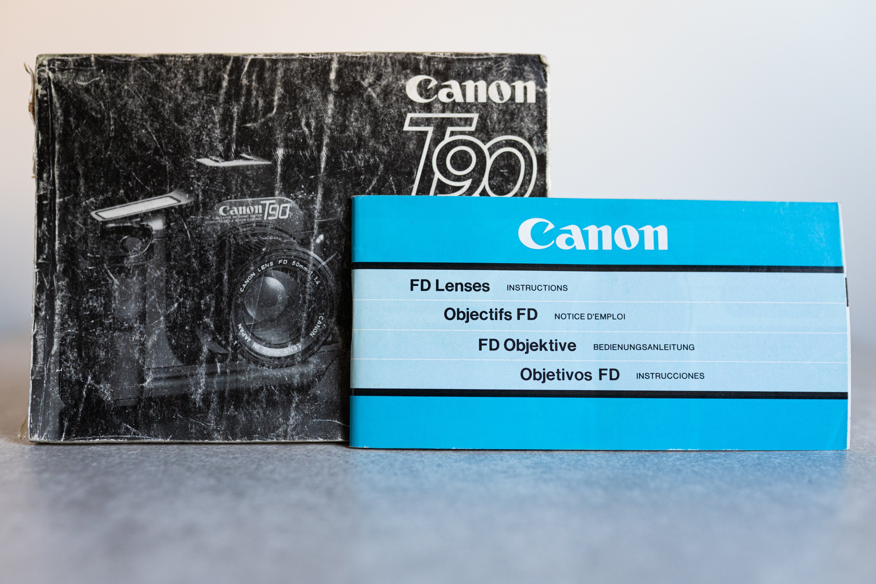 Canon Manuals Set of 2 Canon T90 and Canon FD Lenses | Etsy