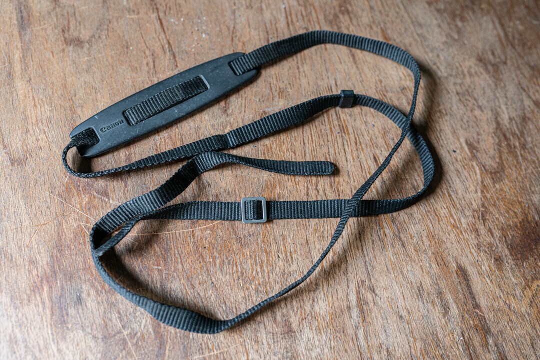 Vintage Black Canon Camera Strap W/ Neck Pad - Etsy New Zealand