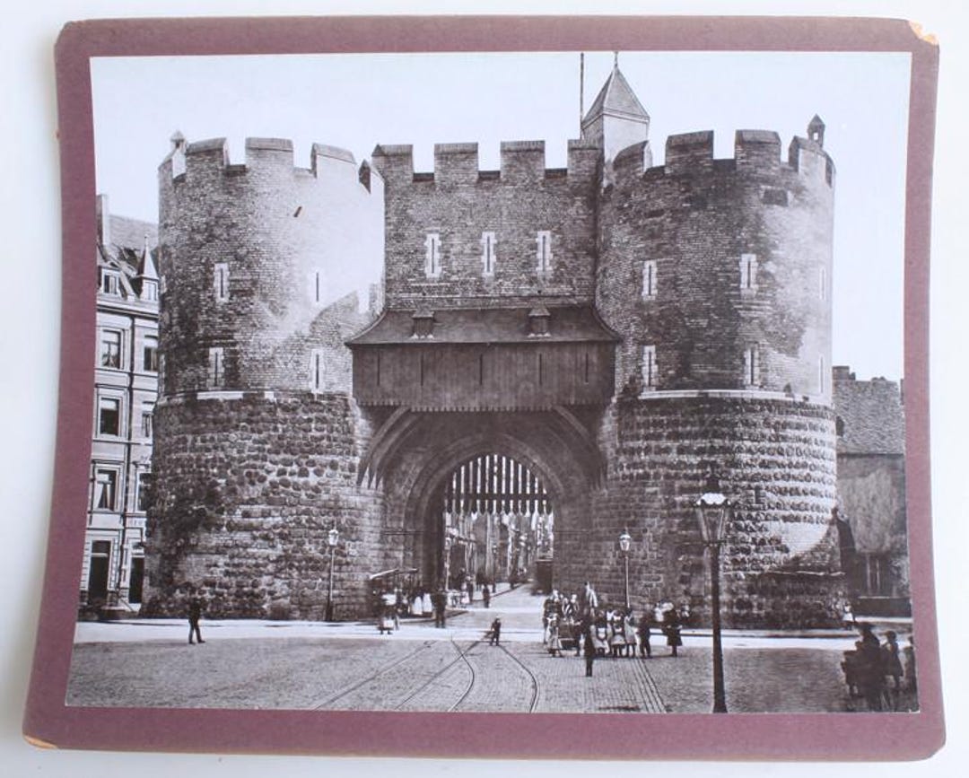 8x10 Photo of Old City Gates - Germany W/ Pedestrians - Etsy