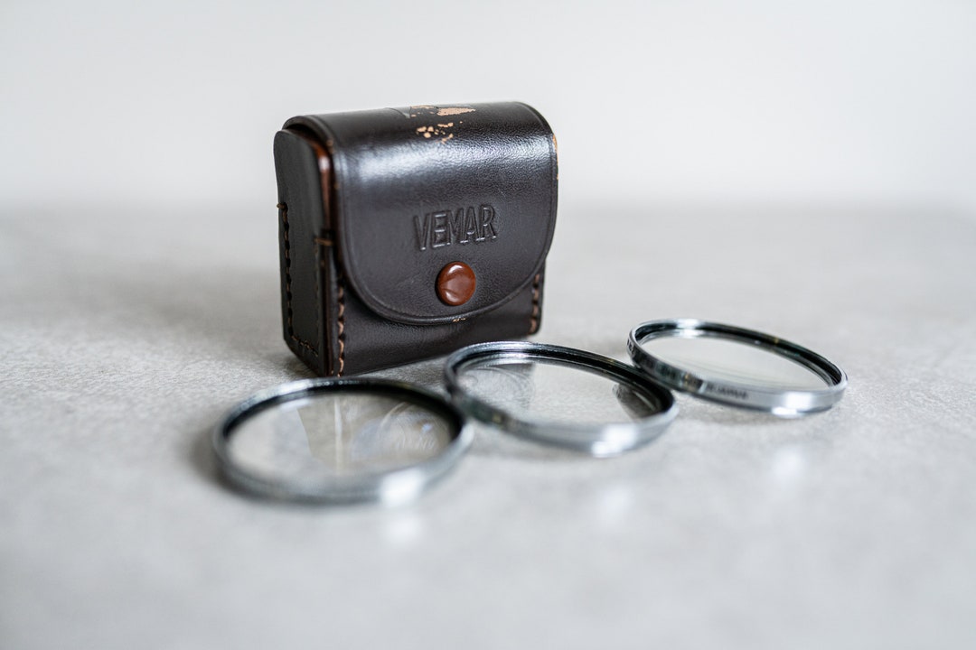 Vemar 46mm Close up Lens Set in Leather Case - Vintage - Etsy
