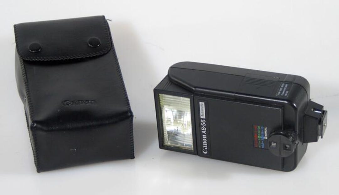 Canon Ab-56 Flash With Case - Etsy