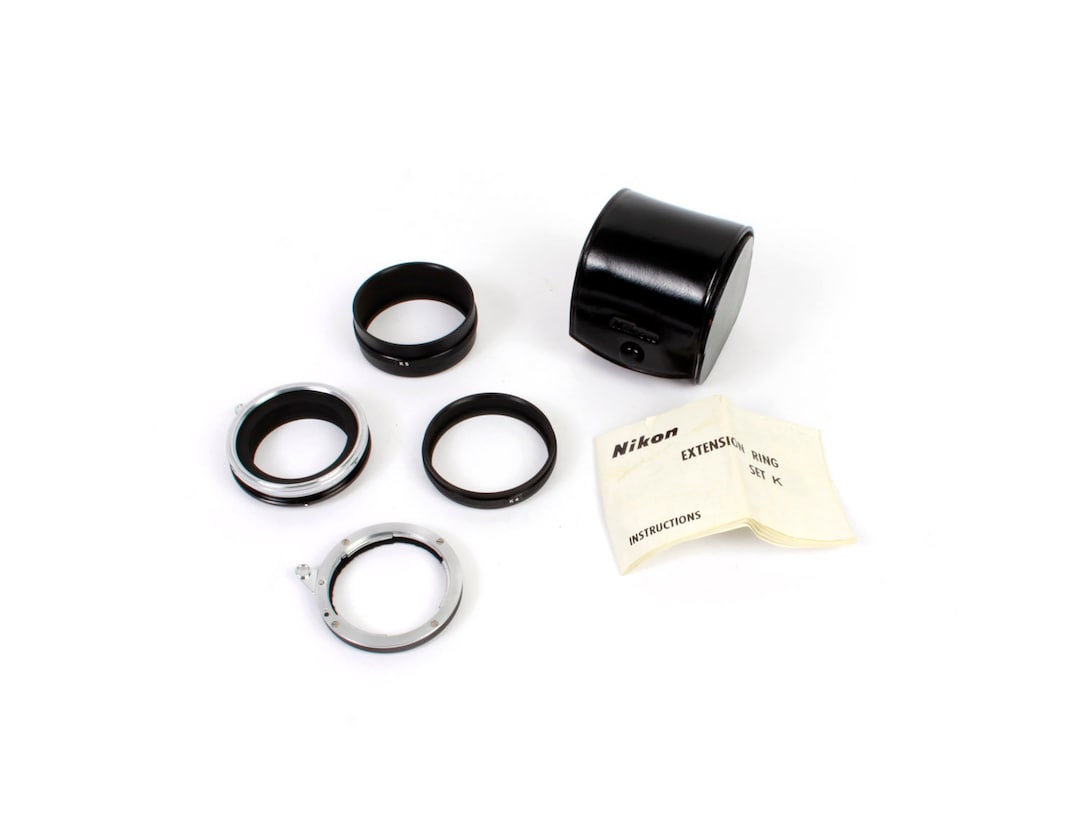 Nikon Extension Ring Set K (rings K1-K5) W/ Original Case and Manual - Etsy