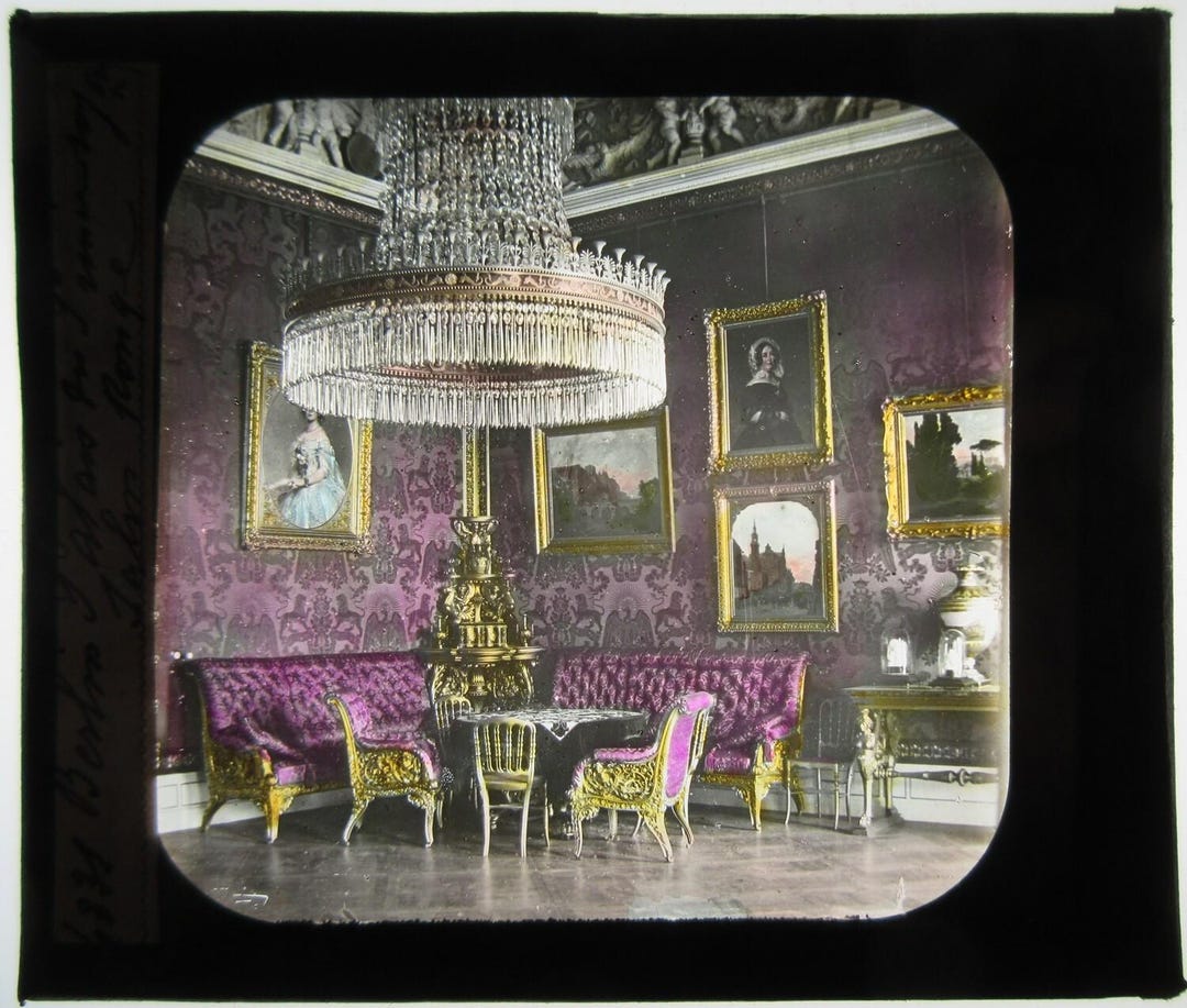 Interior, Damascus Temple. Hand Colored Photo on Glass. - Etsy