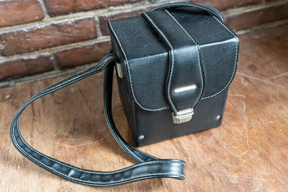 Vintage Black Hard Camera Case W/ Strap Circa 1970s - Etsy