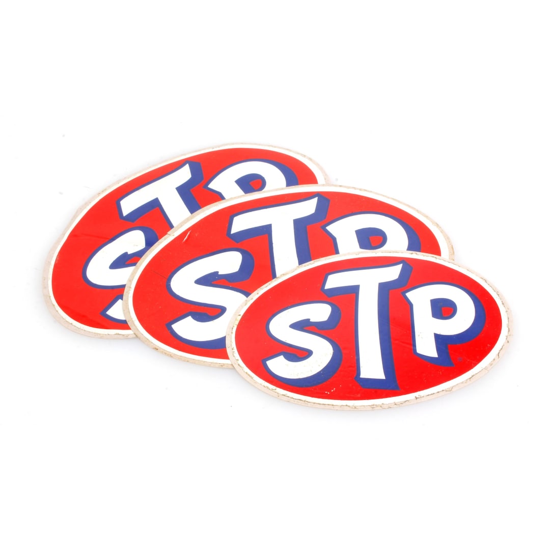 Vintage Original STP Stickers Set of 3 Racing Decals Advertising 1960s ...