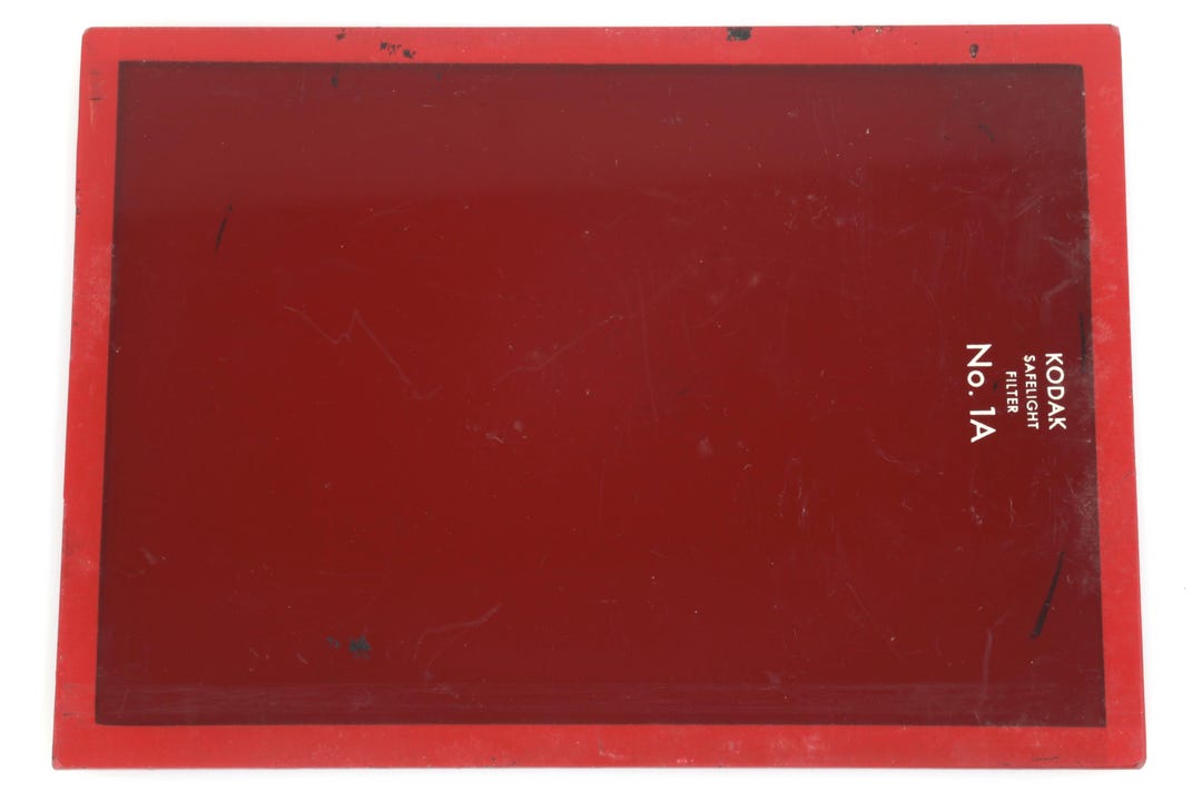 Kodak Safelight Filter Glass Series 1A 5x7 Inches Red Glass - Etsy