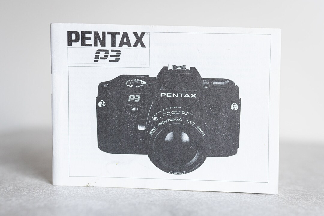 Pentax Genuine P3 Camera Instruction Book / Manual / User Guide - Etsy
