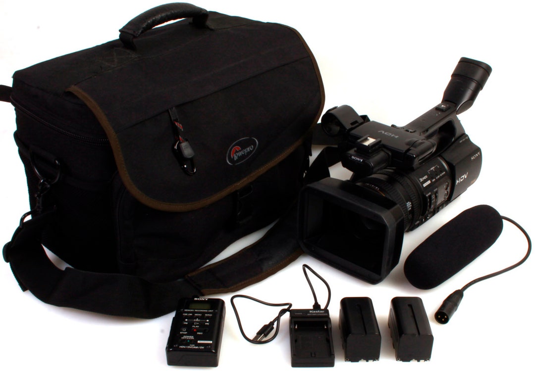 Sony HVR-Z5U Mini DV Camcorder W/ Battery, Charger, Mic & Bag WORKS - Etsy