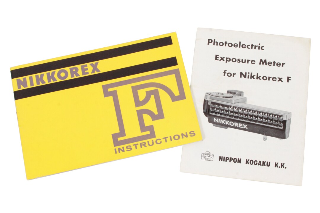 Nikkorex F & Photoelectric Exposure Meter Instruction Manual Guide - Etsy