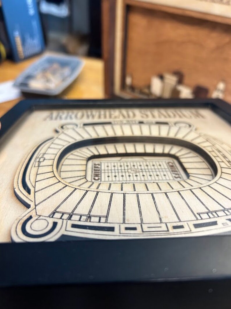 Football Stadium, 3D Model, Football Field, Laser Cut Football Stadium ...