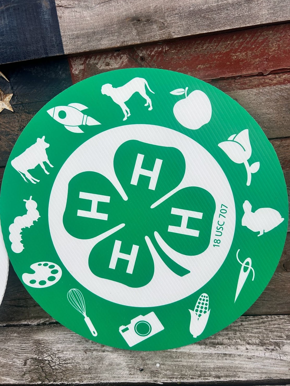 4-H Yard Sign/corrugated Yard Sign/county Fair Support - Etsy