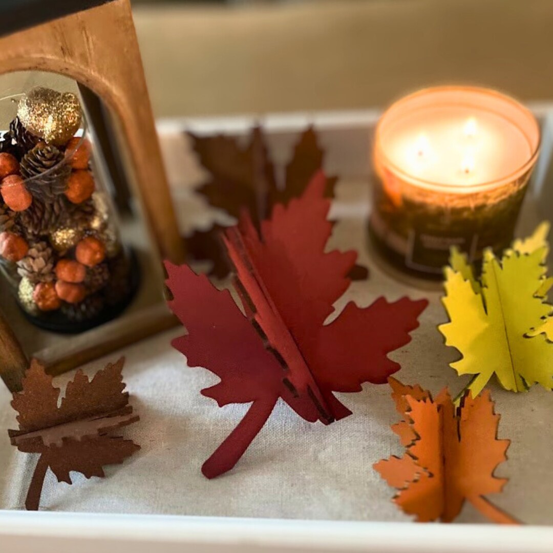 3D Leaves, Shelf Sitters, Fall Decor - Etsy