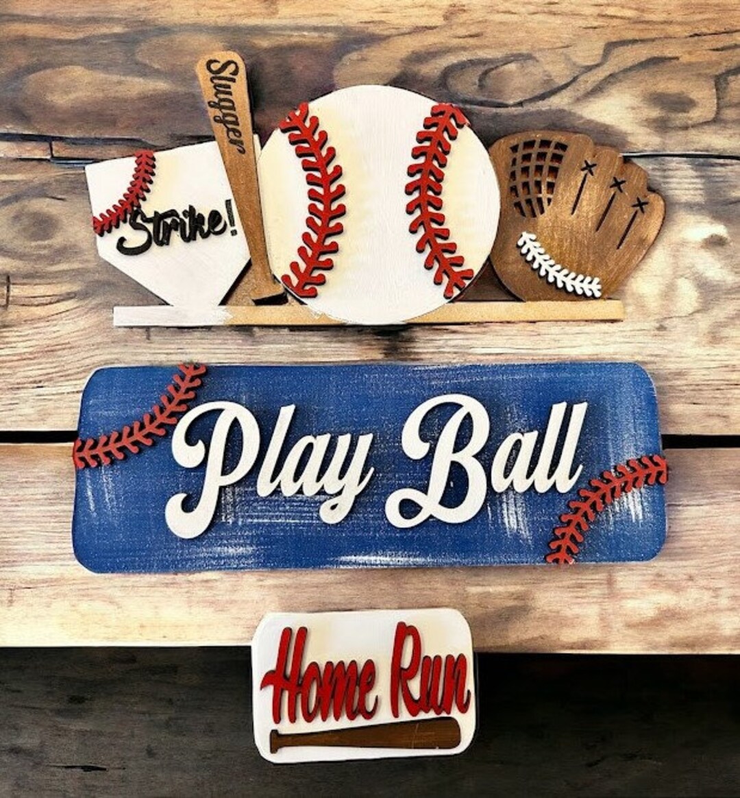 Baseball Breadboard and Farm Truck, Spring Decor, Spring Decor ...