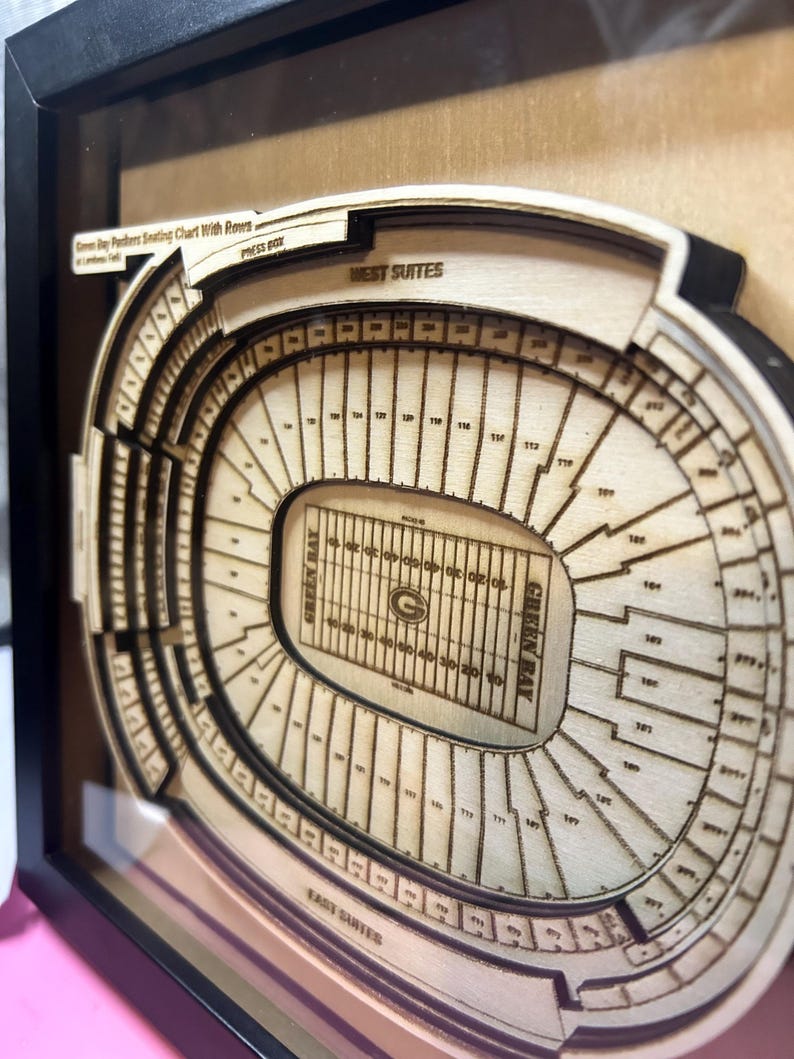 Football Stadium, 3D Model, Football Field, Laser Cut Football Stadium ...