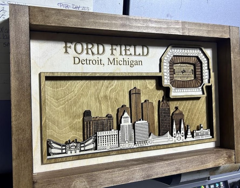 Football Stadium, 3D Model, Football Field, Laser Cut Football Stadium ...
