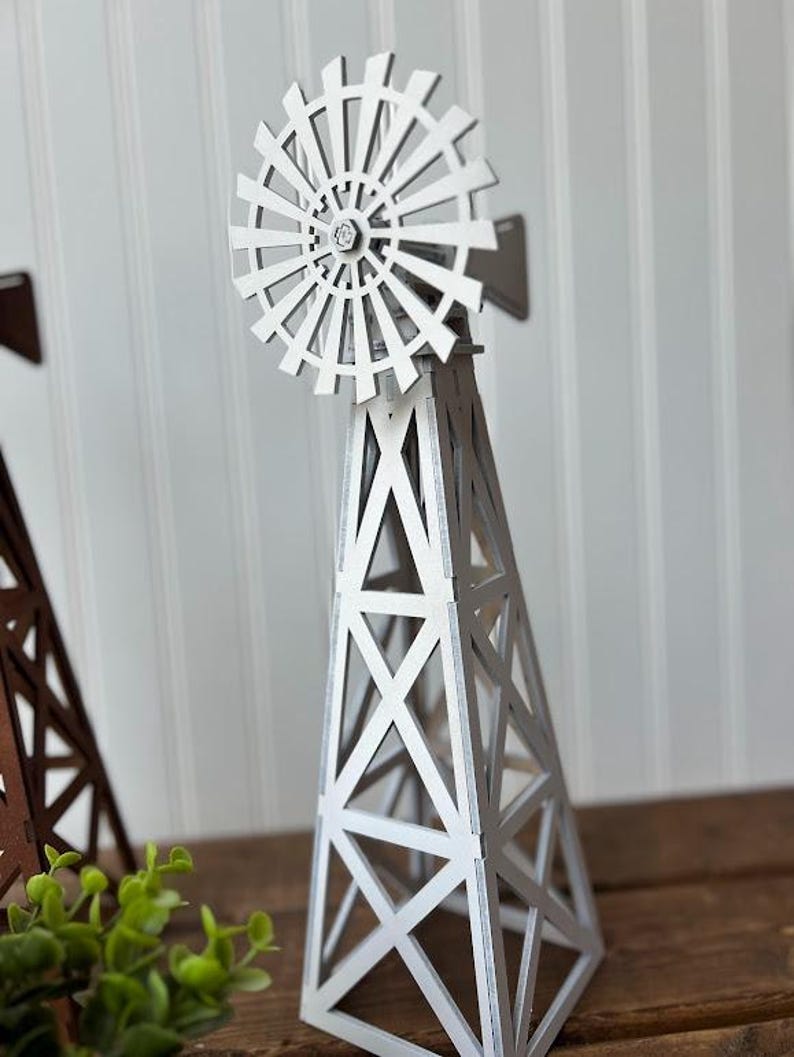 Wooden Windmill/rustic Decor/farmhouse Decor/vintage-style Decor - Etsy