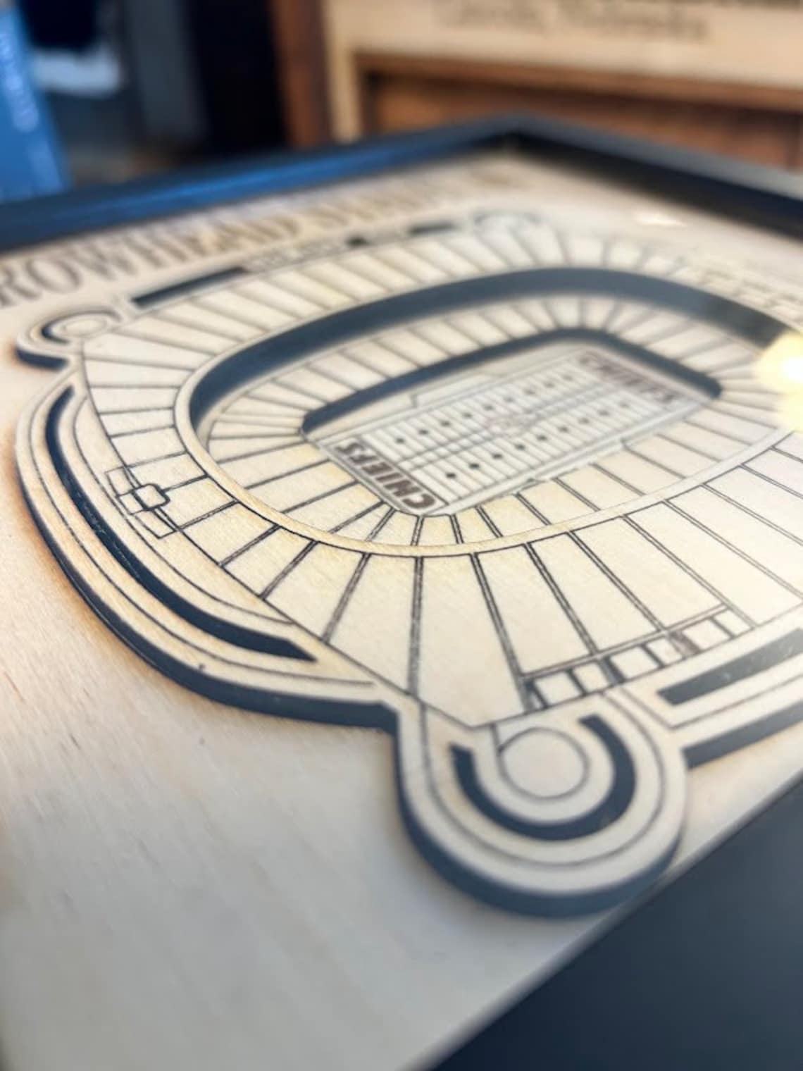 Football Stadium, 3D Model, Football Field, Laser Cut Football Stadium ...