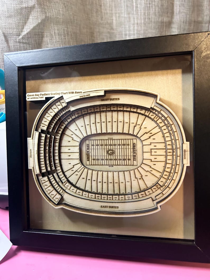 Football Stadium, 3D Model, Football Field, Laser Cut Football Stadium ...