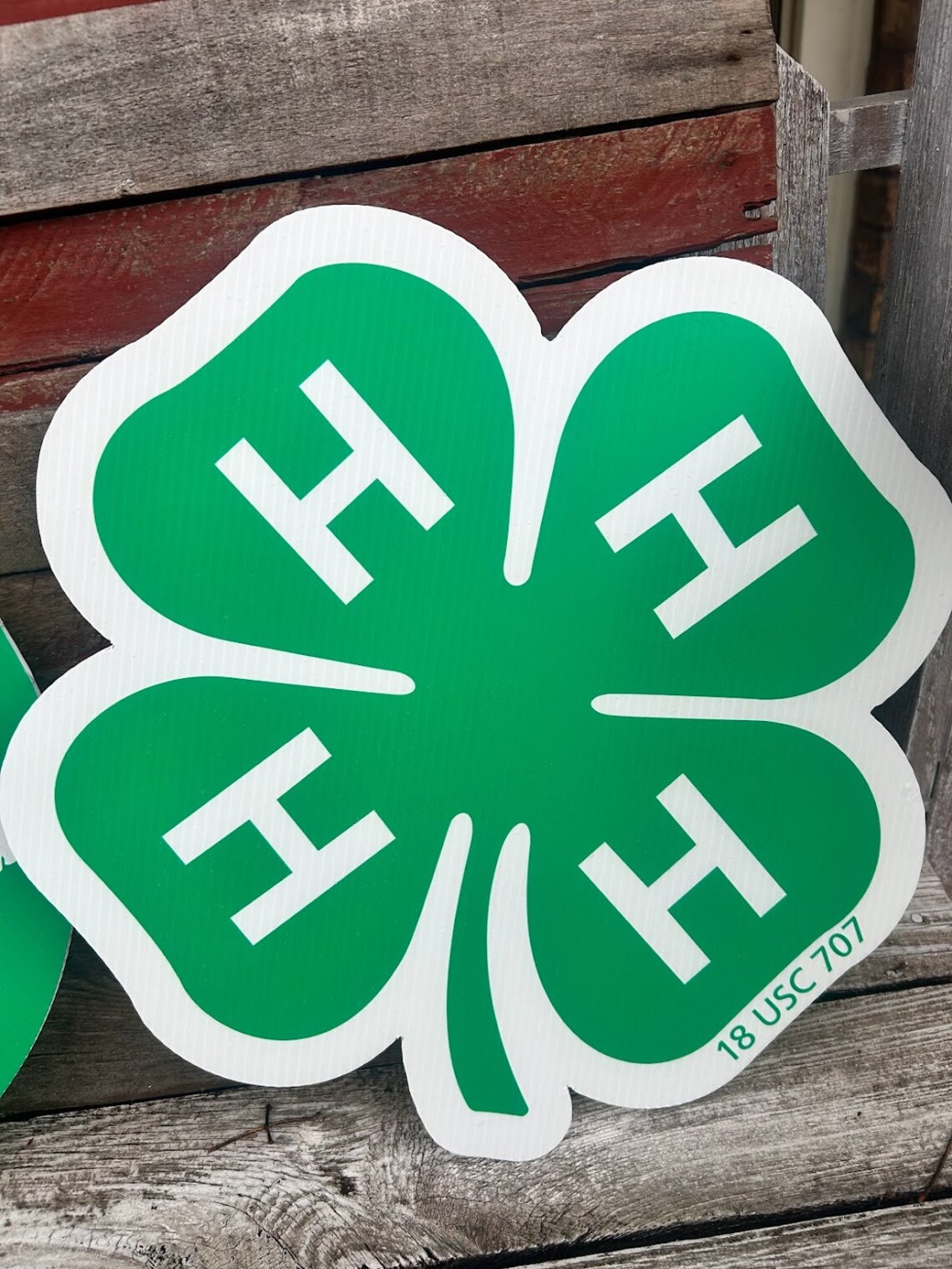4-H Yard Sign/corrugated Yard Sign/county Fair Support - Etsy