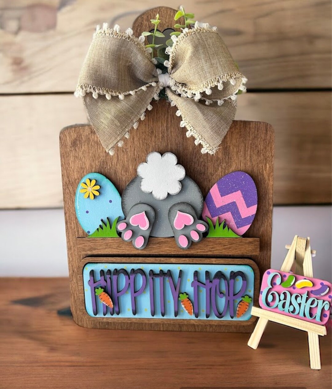 Easter Breadboard, Easter Decor, Bunny Butts, Interchangeable ...