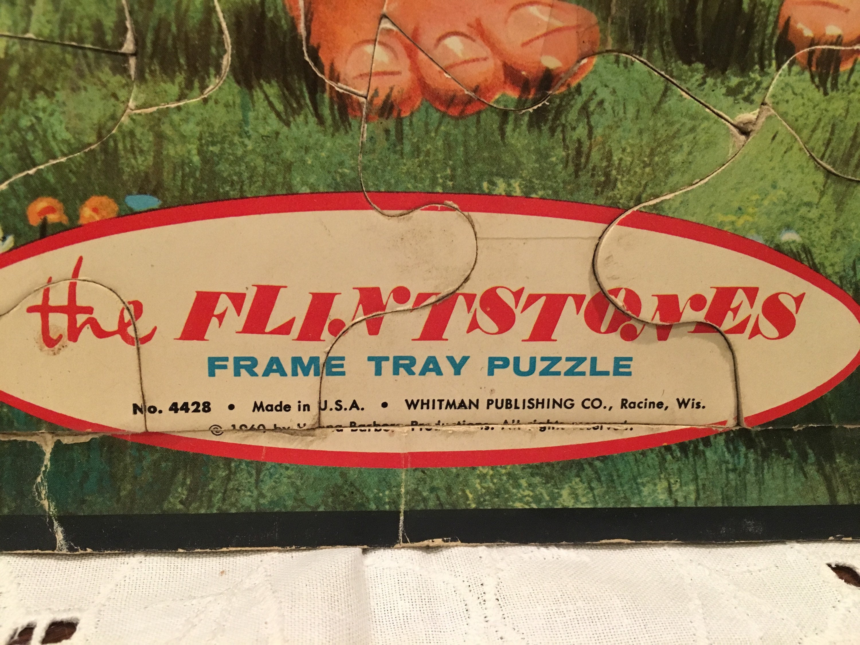 Vintage Flintstones Frame Tray Puzzle - Etsy