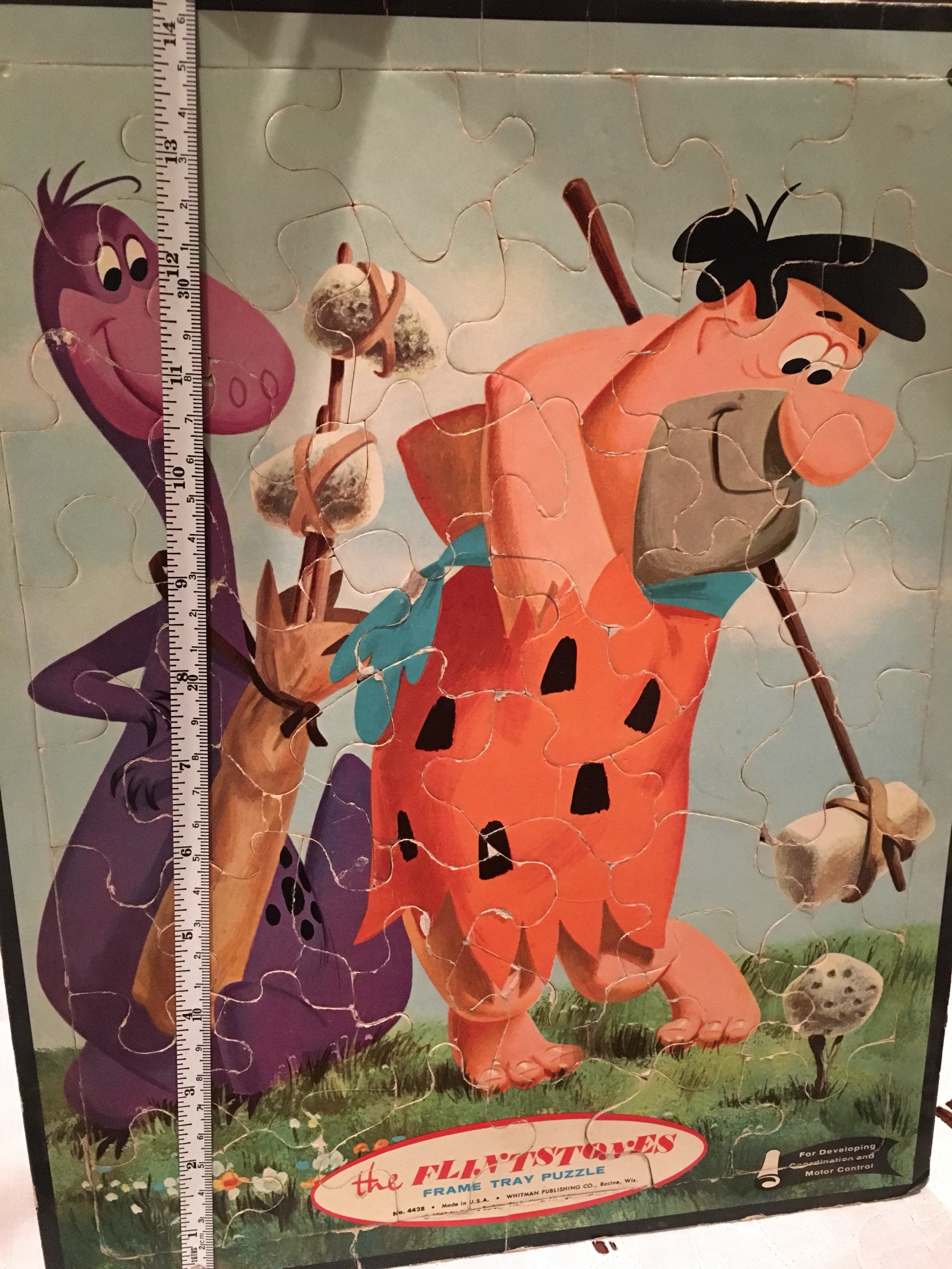 Vintage Flintstones Frame Tray Puzzle - Etsy