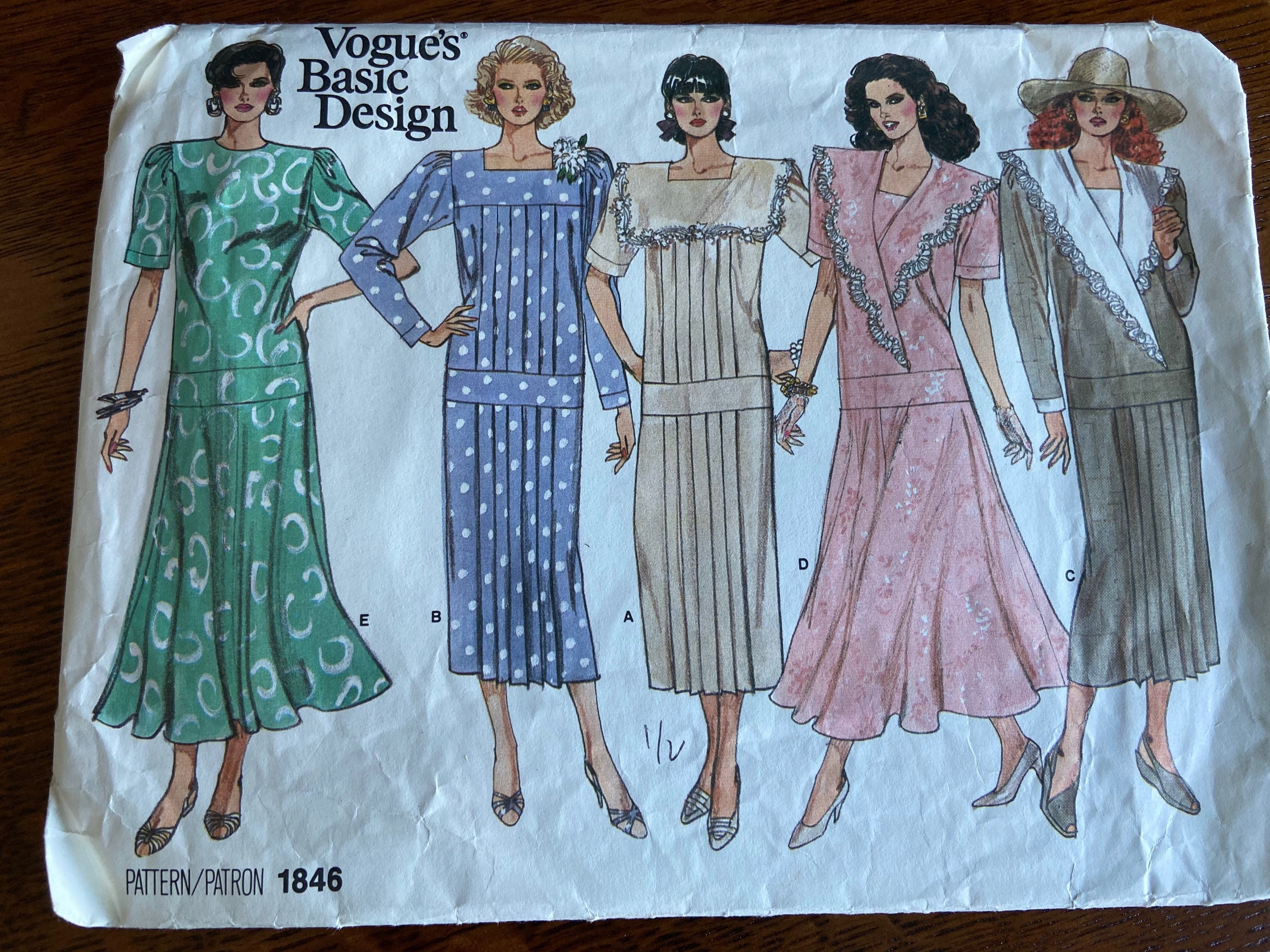 Vintage Vogue Sewing Pattern 1846 - Etsy