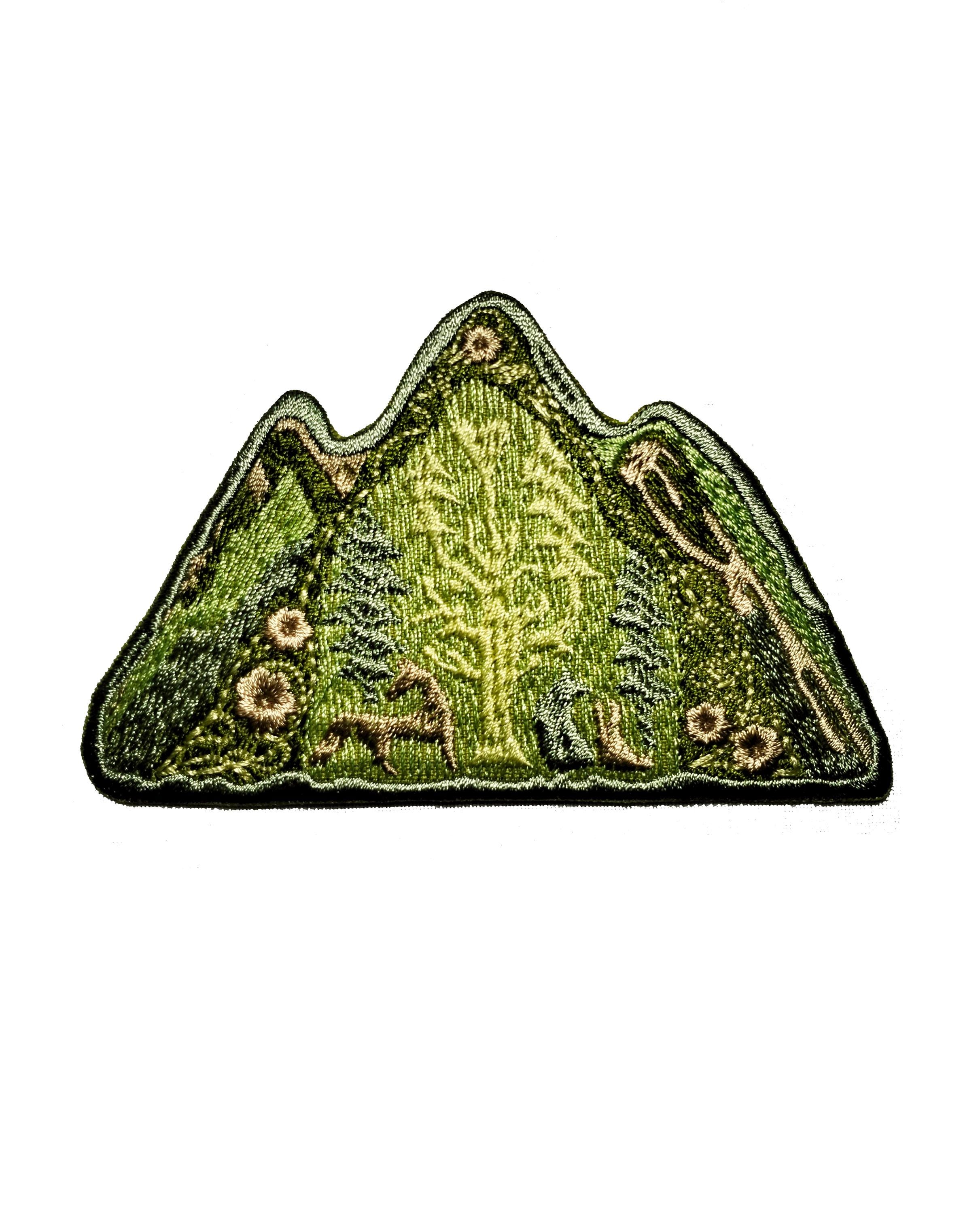 Green Patch, Nature Patch Embroidered, Mountain Patch, Animal Patch ...