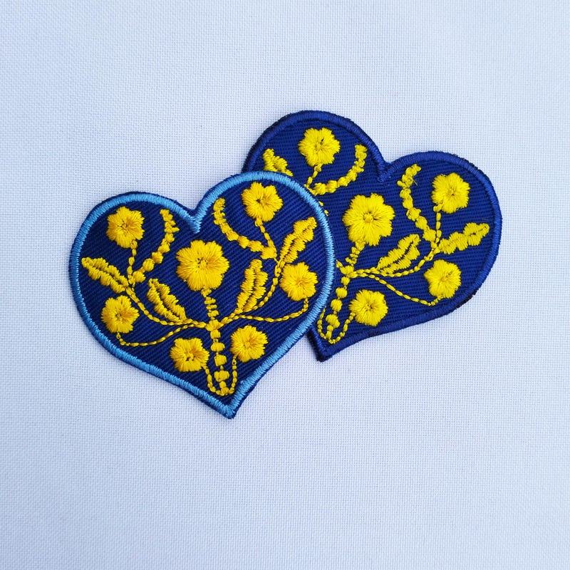 Heart Iron on Patch - Etsy