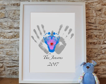 Handprint art | Etsy
