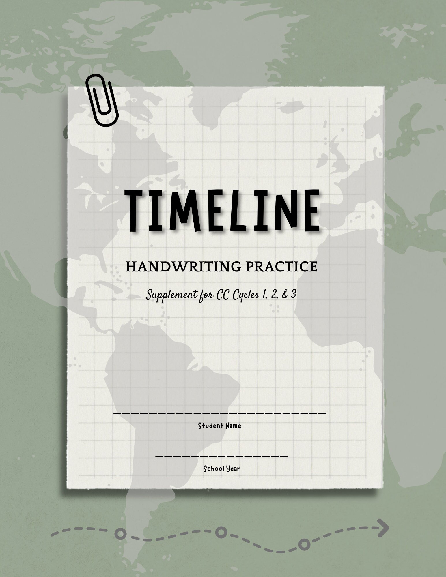 Timeline Handwriting Practice - Etsy