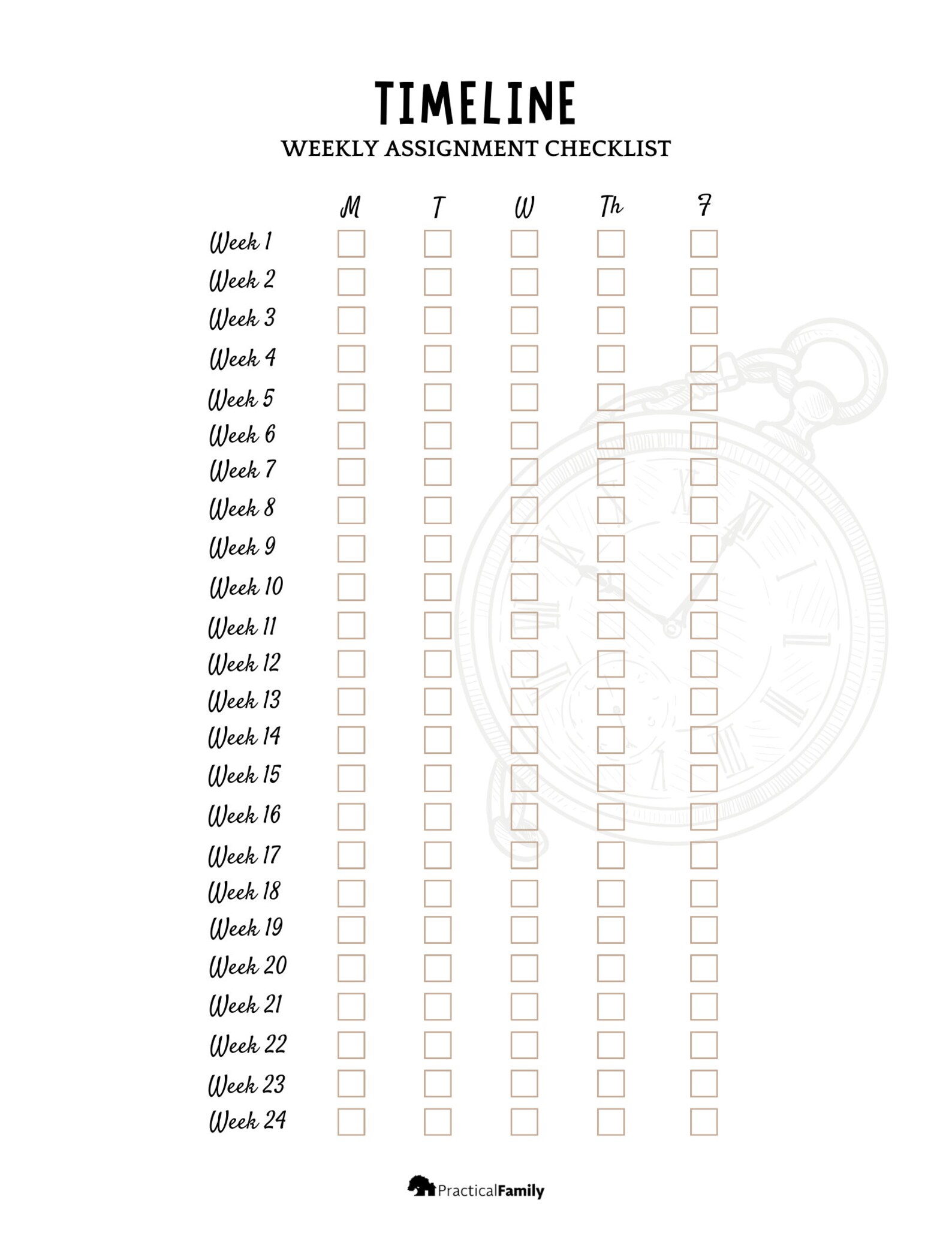 Timeline Handwriting Practice - Etsy