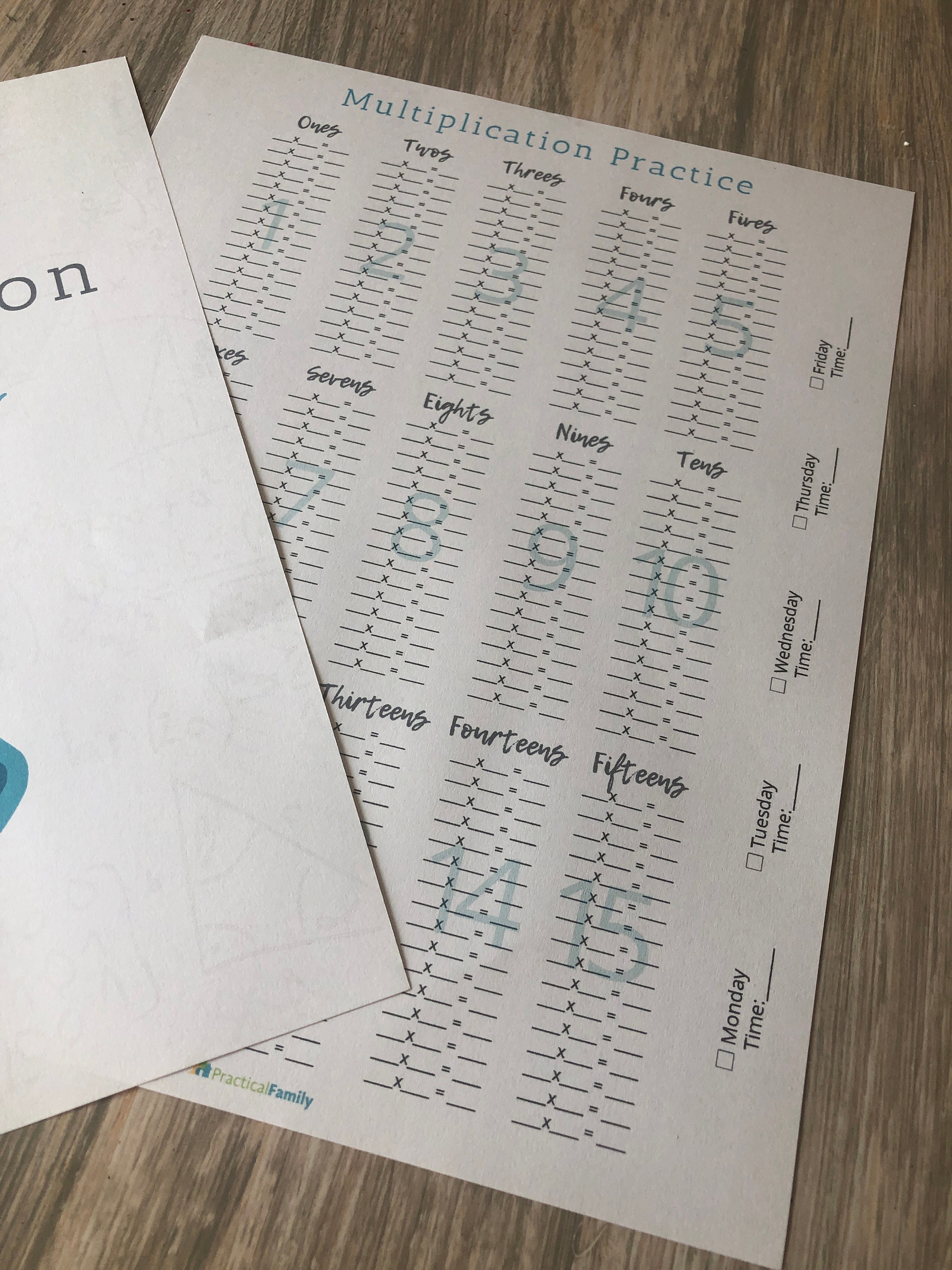 Multiplication Practice Packet - Etsy