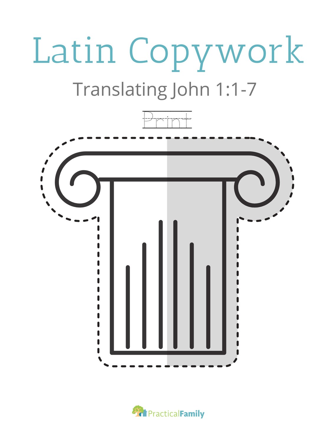 Latin Copywork Translating John 1:1-7 PRINT - Etsy