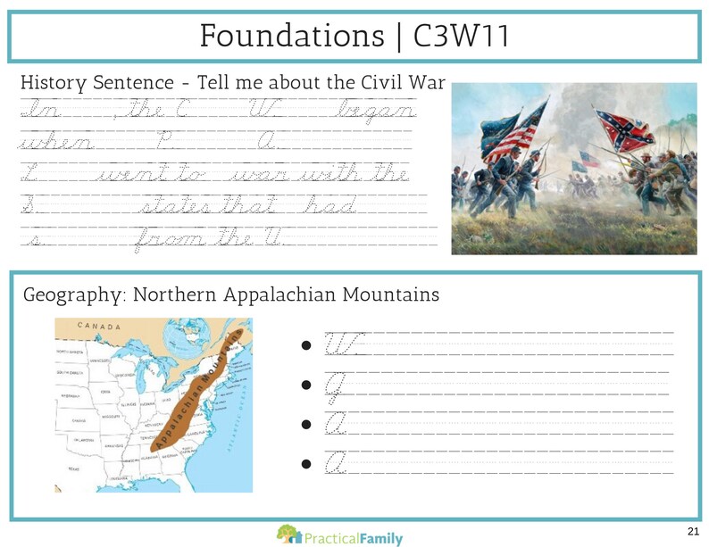 CC Cycle 3 Weekly Sheets CURSIVE - Etsy