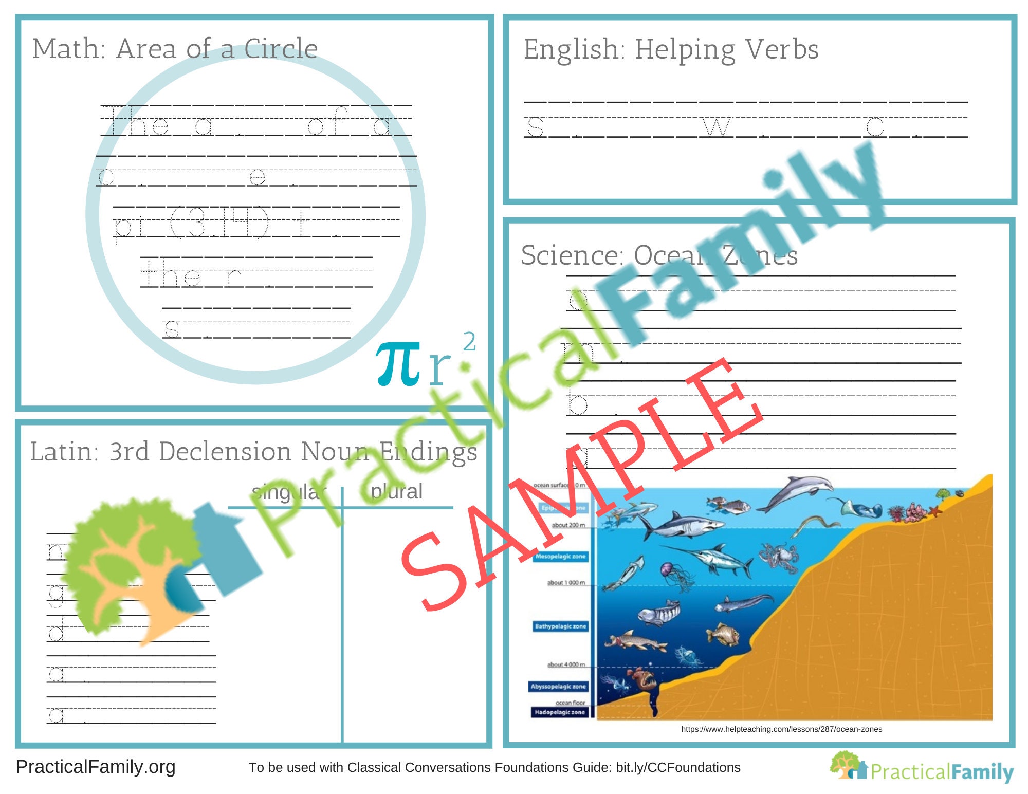 CC Cycle 1 Weekly Sheets PRINT - Etsy