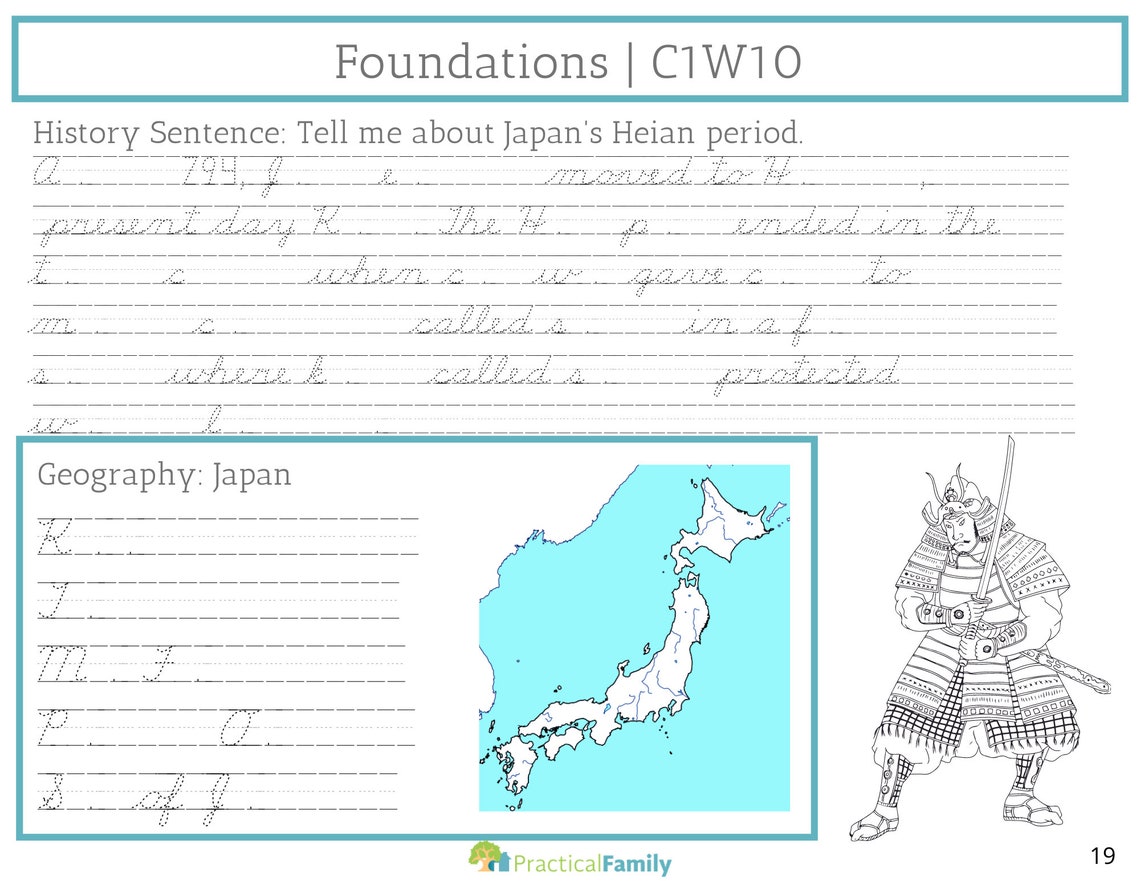 CC Cycle 1 Weekly Sheets CURSIVE - Etsy