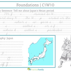 CC Cycle 1 Weekly Sheets CURSIVE - Etsy