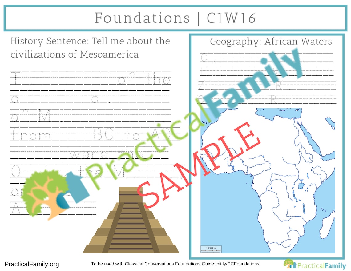 CC Cycle 1 Weekly Sheets PRINT - Etsy