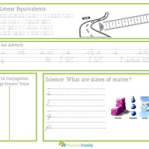 CC Cycle 2 Weekly Sheets CURSIVE - Etsy