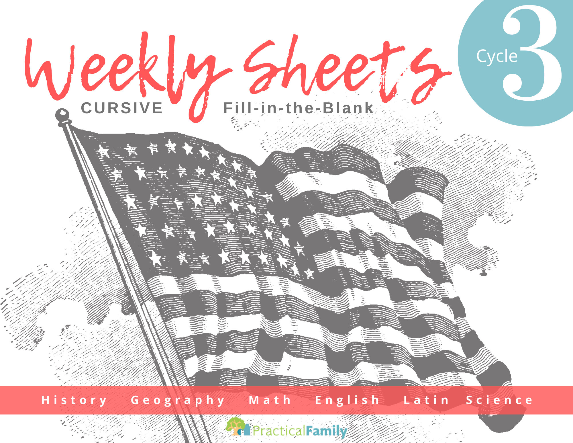 CC Cycle 3 Weekly Sheets CURSIVE - Etsy