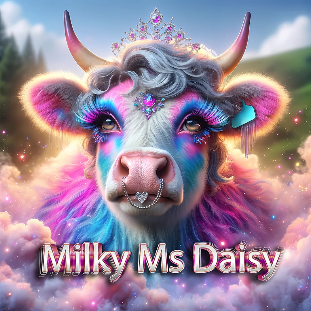 Fabulous Cow & Drag Queen Mashup High-res Download - Etsy