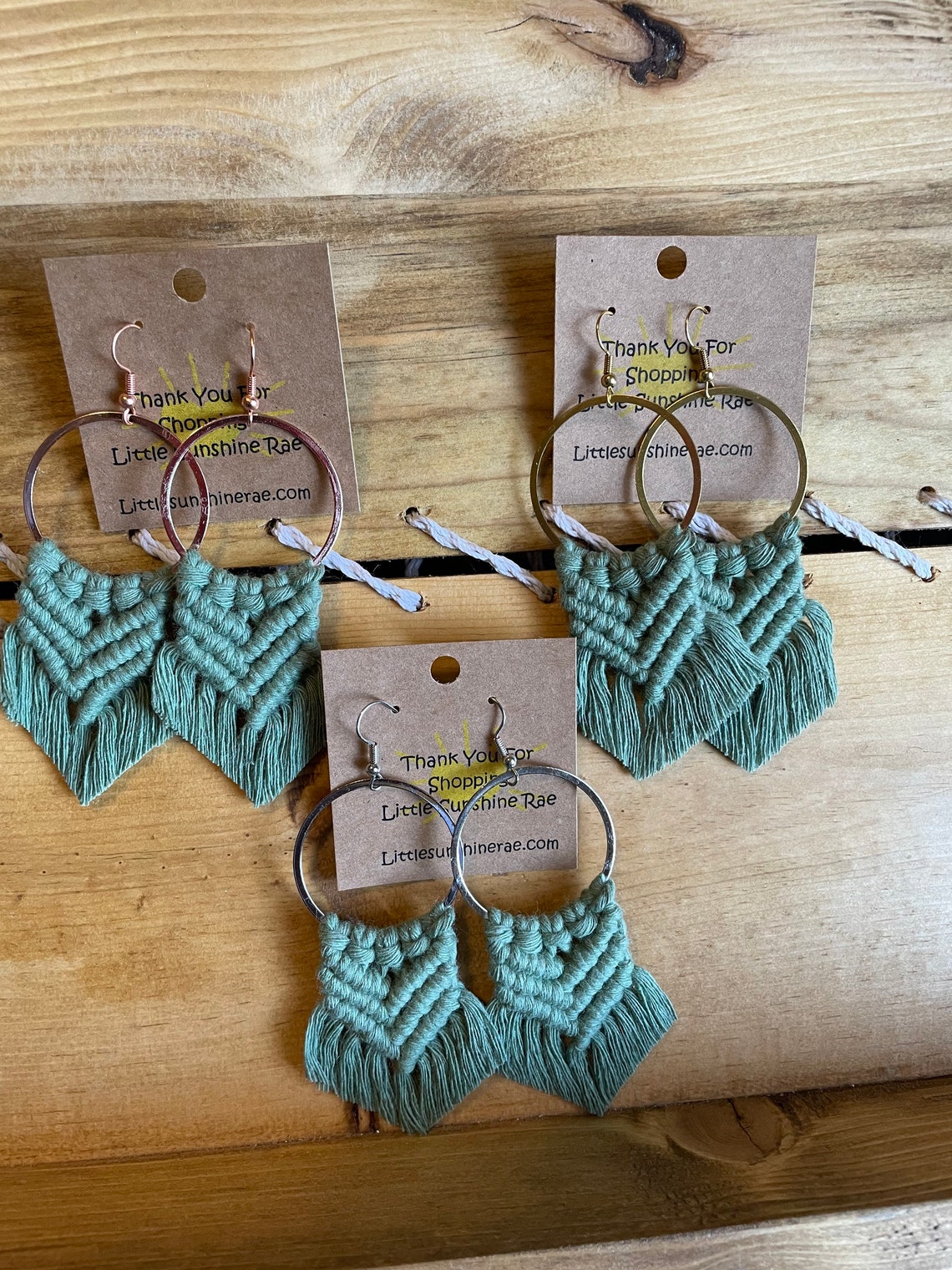 Macrame Earrings - Etsy